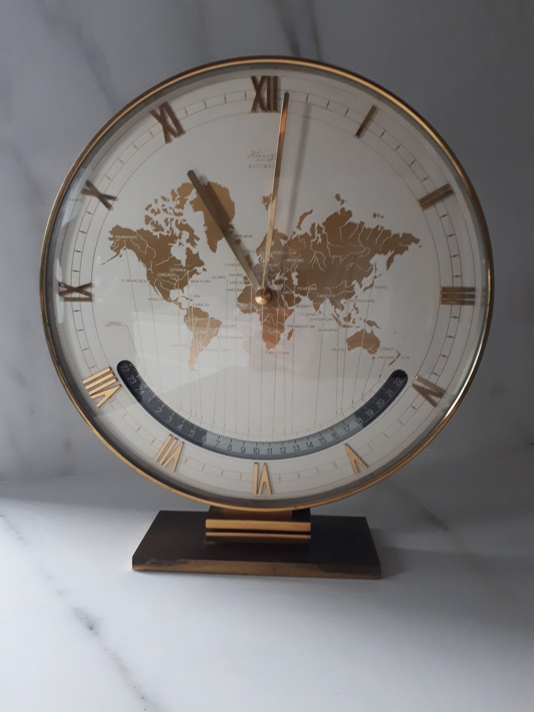 Modernist Clock KIENZLE Automatic 70's - Etsy