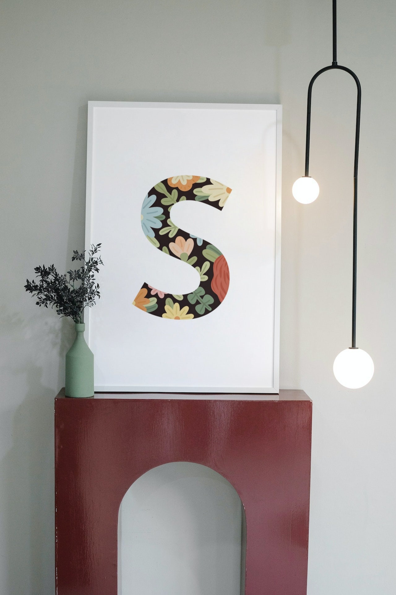 Floral Letters Custom Letter Art Floral Letter Art - Etsy Ireland