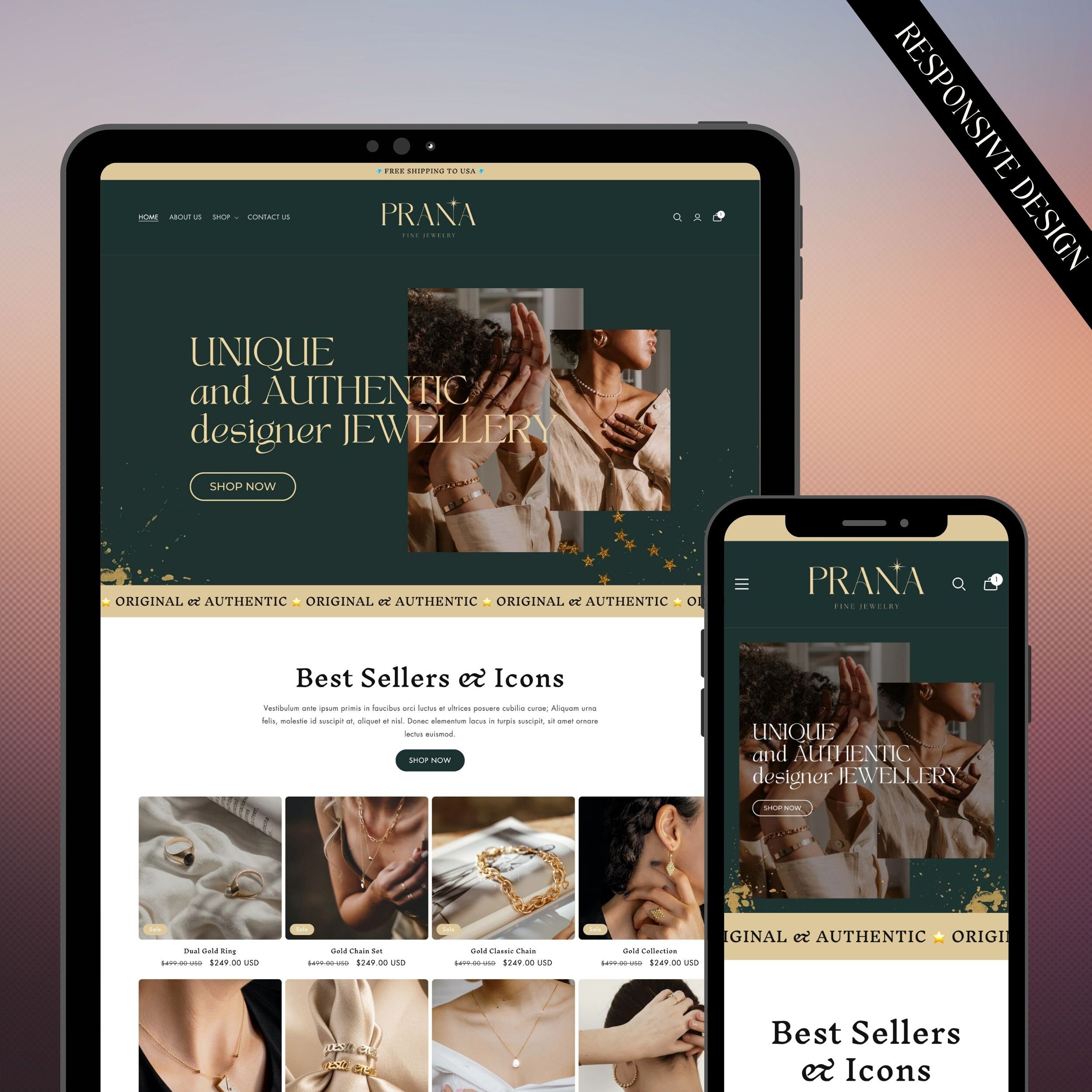 Shopify Theme Bundle, Luxury Shopify Template, Aesthetic Modern Shopify ...
