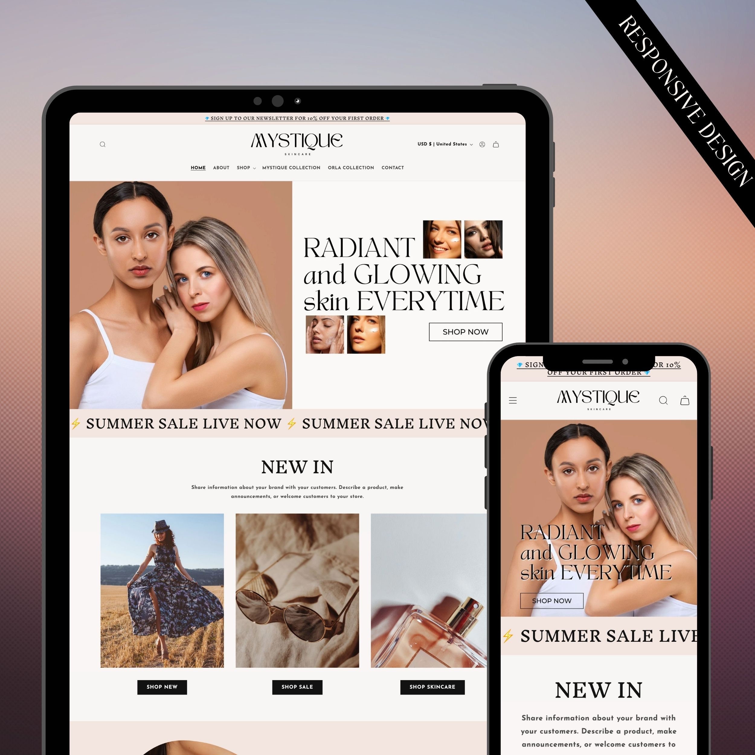 Shopify Theme Bundle, Luxury Shopify Template, Aesthetic Modern Shopify ...