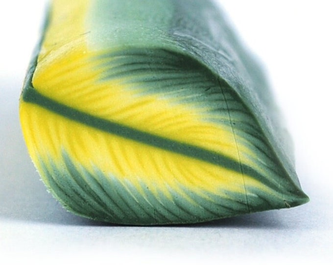 Leaf Polymer Clay Cane, Red Leaf, Raw and Unbaked Cane, Millefiori ...