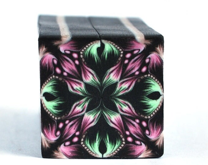 Polymer Clay Cane Kaleidoscope, Raw and Unbaked Cane, Square Cane ...