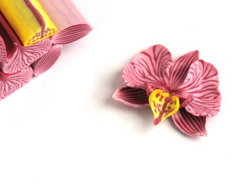 Set of 3 Polymer Clay Petal Canes, Flower Clay Cane, Raw and Unbaked ...