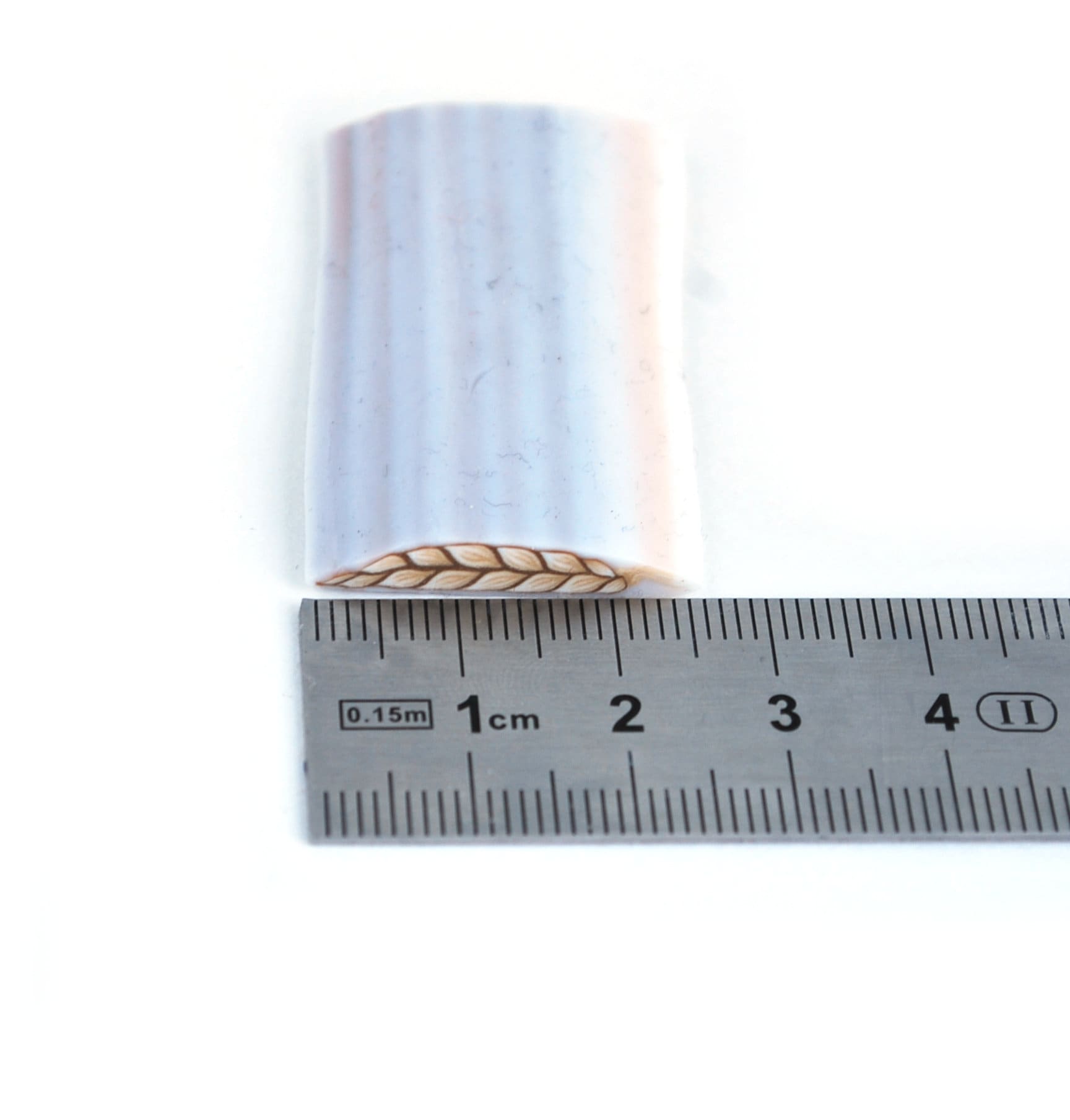 Spikelet Polymer Clay Cane With Translucent Backround, Spike Cane, Raw ...