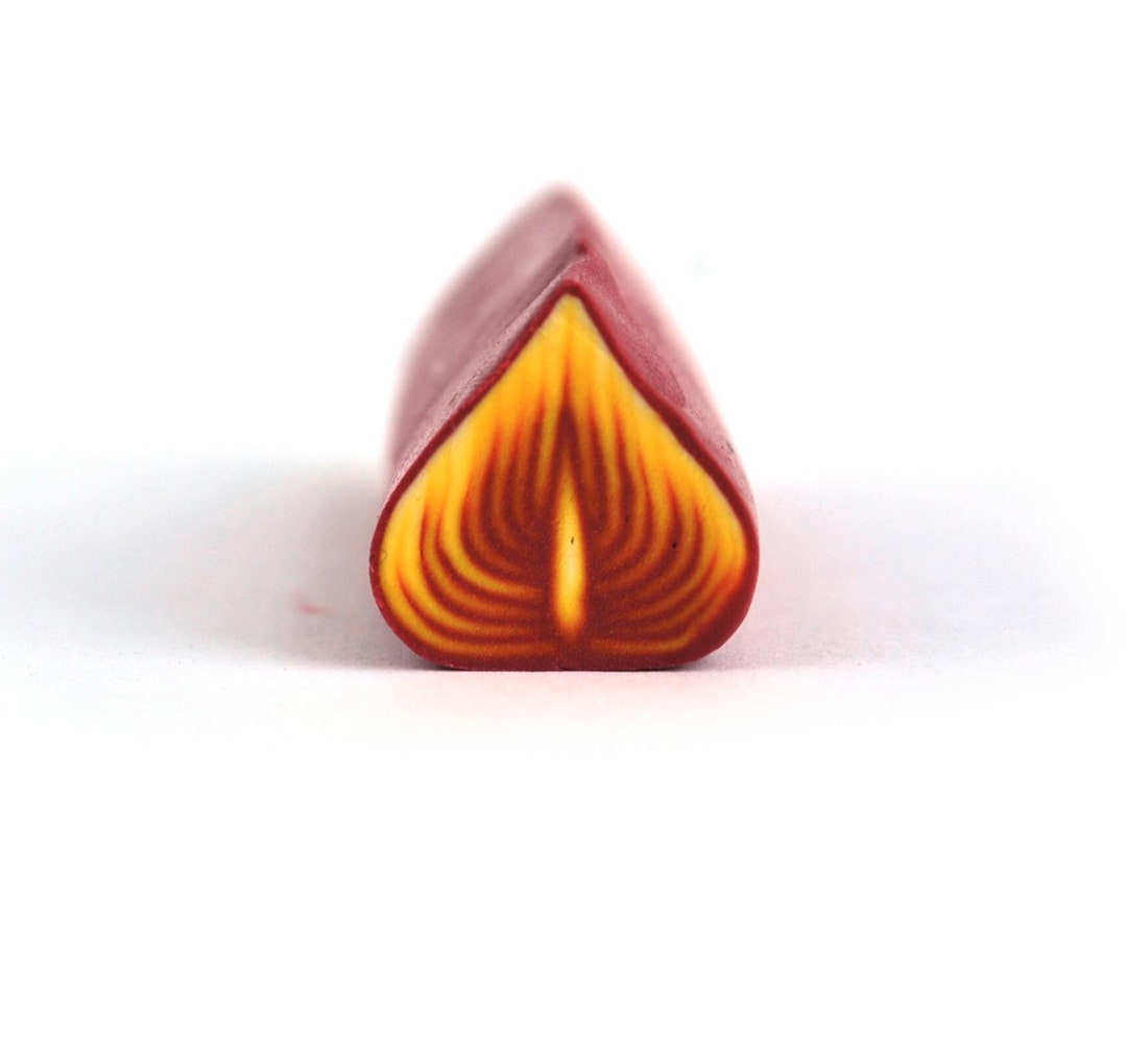 Leaf Polymer Clay Cane, Autumn Leaf, Raw and Unbaked Cane, Millefiori ...