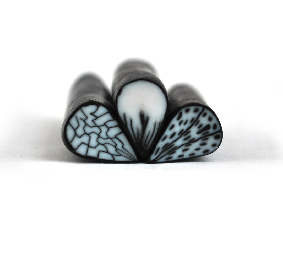 Set of 3 Polymer Clay Petal Canes, Flower Clay Cane, Translucent Cane ...