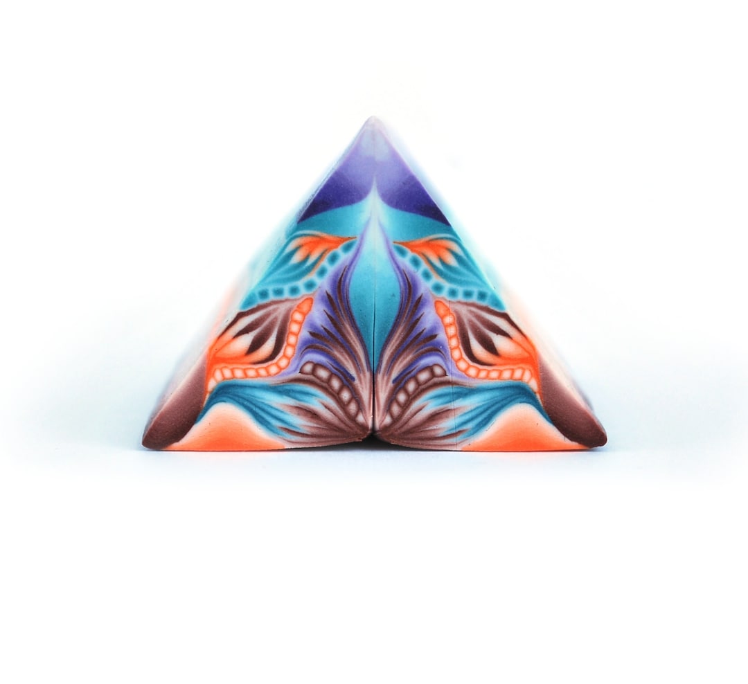 Polymer Clay Cane Kaleidoscope, Raw and Unbaked Cane, Triangular Cane ...