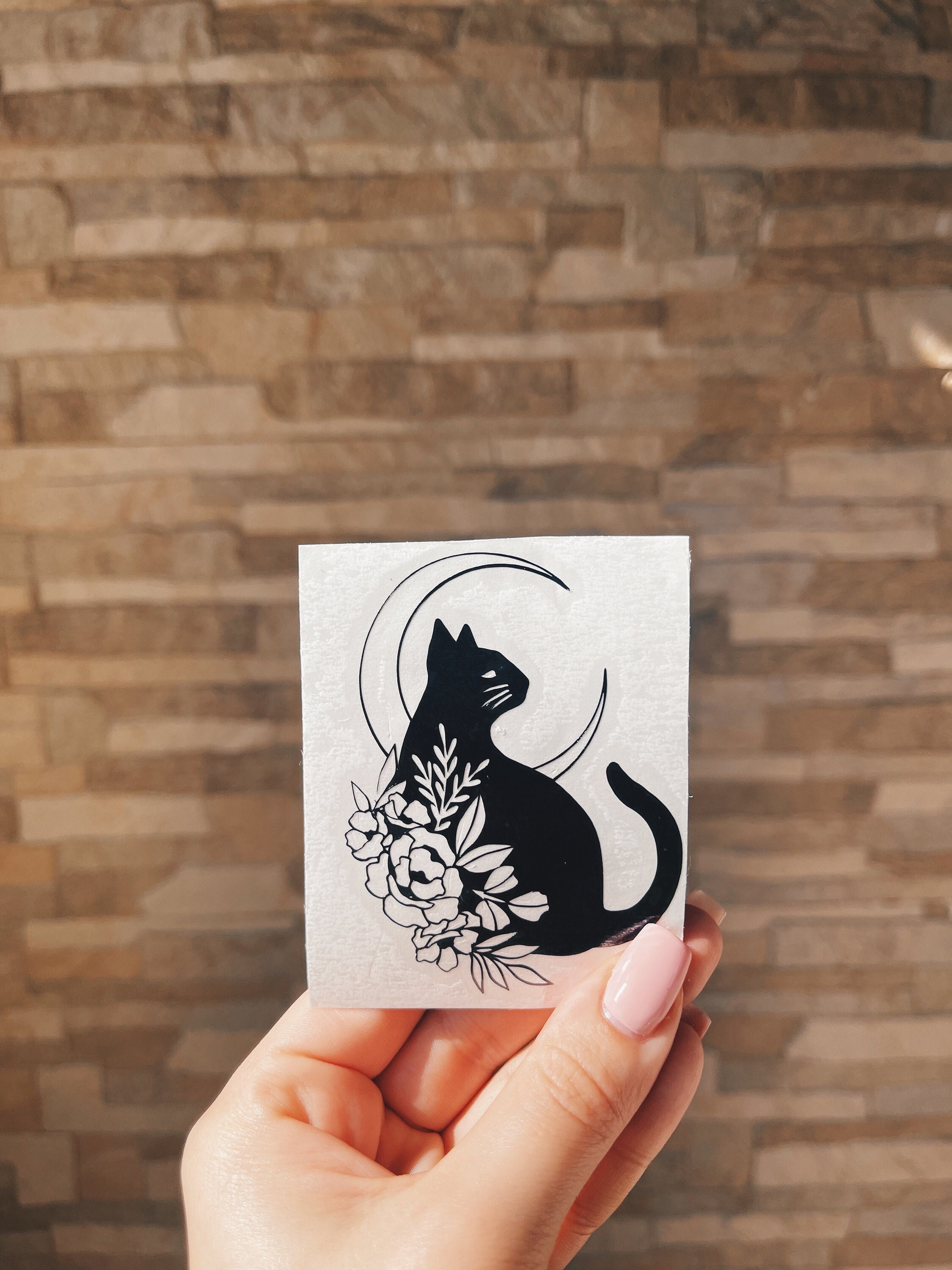 Funny Cat Stickers Black Cat Vinyl Decal Bumperstickers Car - Etsy