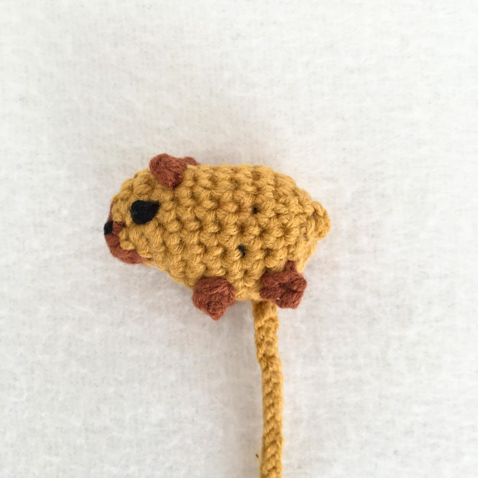 Crochet Capybara Bookmark: Handmade Amigurumi Gift - Etsy