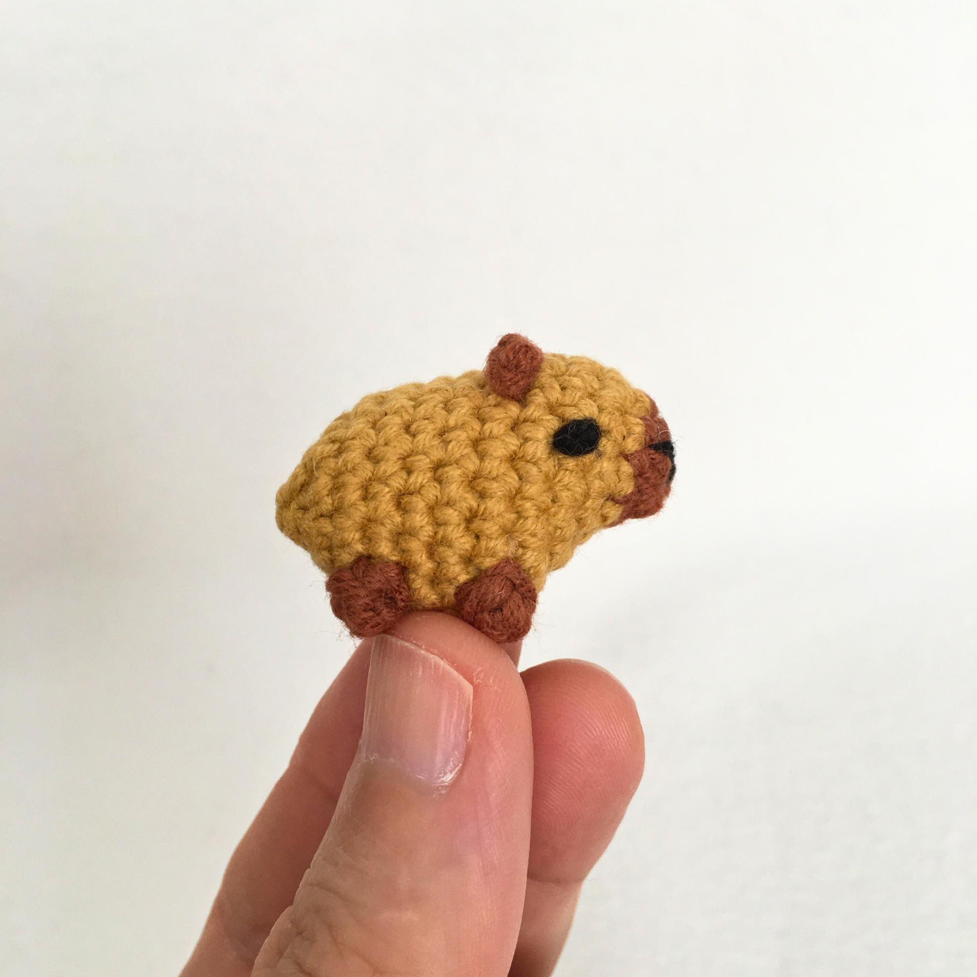 Crochet Capybara Bookmark: Handmade Amigurumi Gift - Etsy