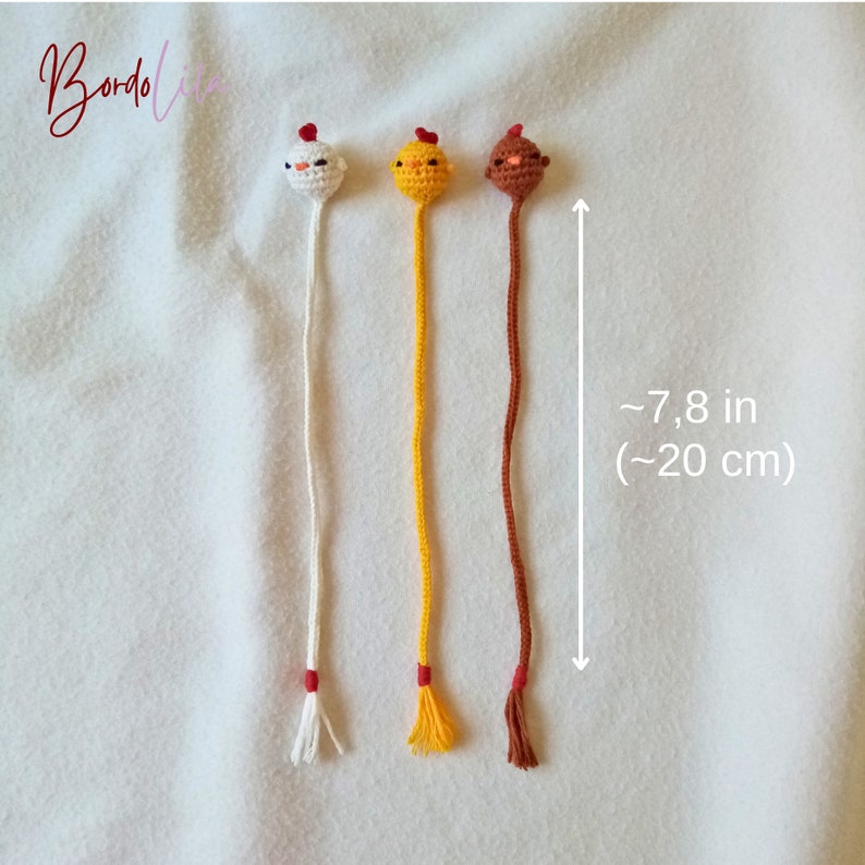 Handmade Crochet Chicken Bookmark: Amigurumi Book Lover Gift - Etsy
