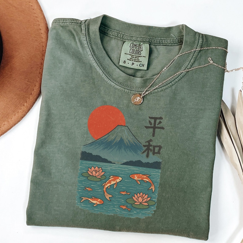 Comfort Colors Koi Fish T-shirt, Japanese Art Tee - Etsy UK