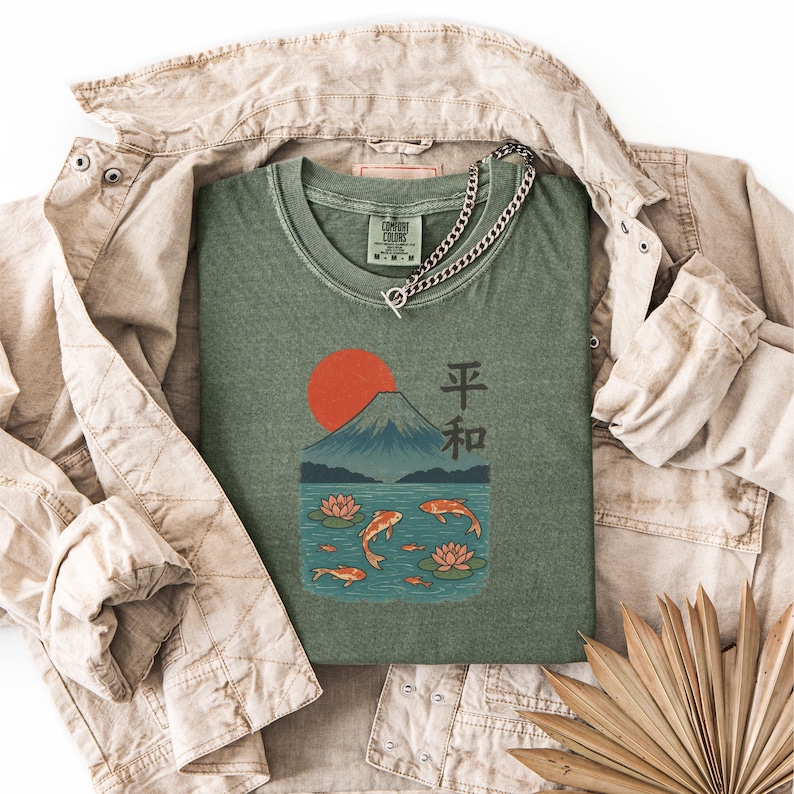 Comfort Colors Koi Fish T-shirt, Japanese Art Tee - Etsy UK