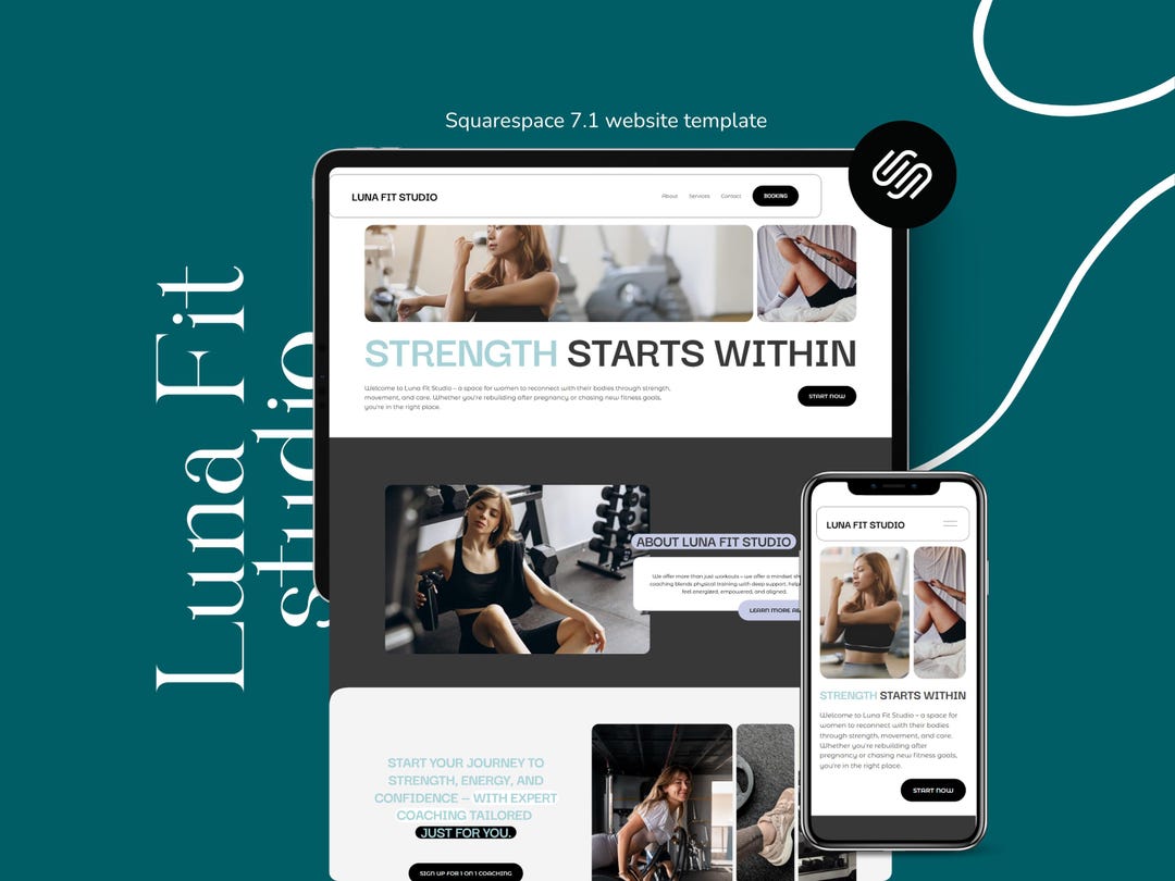 Luna Fit Studio | Squarespace Template for Fitness Coaches and Personal ...