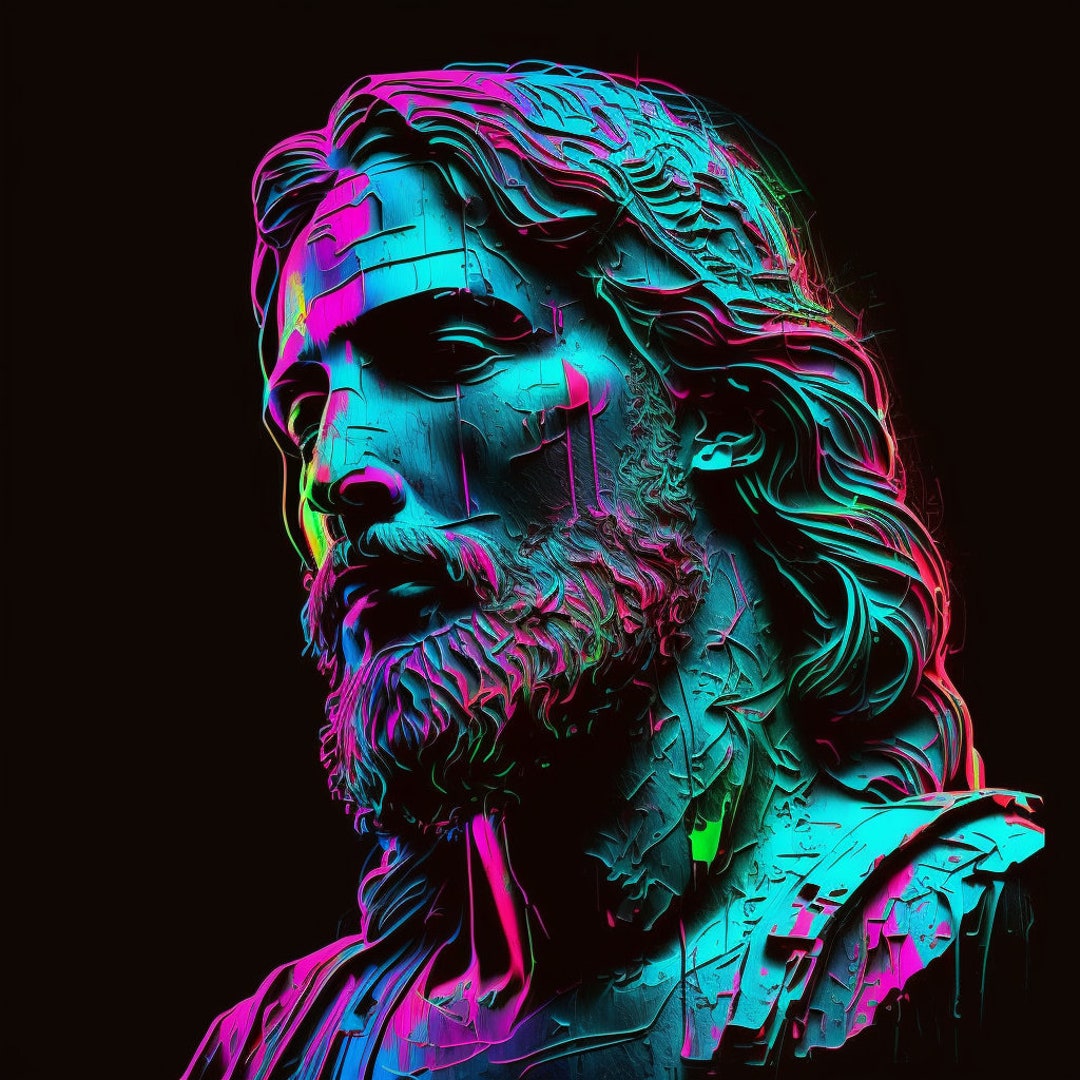Neon Jesus - Etsy