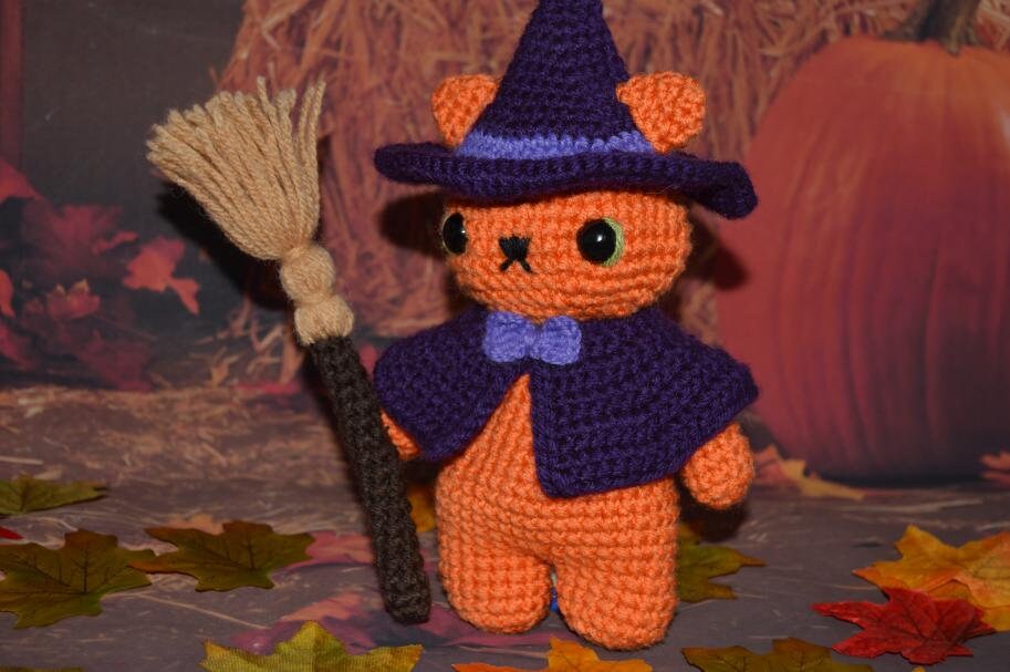 Witch Cat Crochet Pattern UK Terminology - Etsy