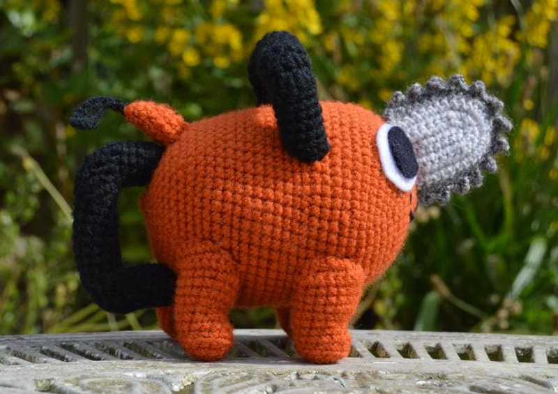 Cute Anime Chainsaw Demon Dog Crochet Pattern PDF (UK Terminology) - Etsy