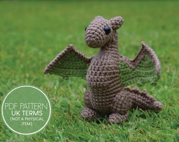 Plated Wyvern Crochet Pattern - Etsy Canada
