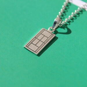 Tennis Pendant tennis Courttennis Racket Necklacesterling - Etsy
