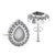 925 Sterling Solid Silver, Infinity Blank Channel Ring Setting, Good ...