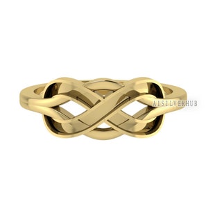925 Sterling Solid Silver, Infinity Blank Channel Ring Setting, Good ...