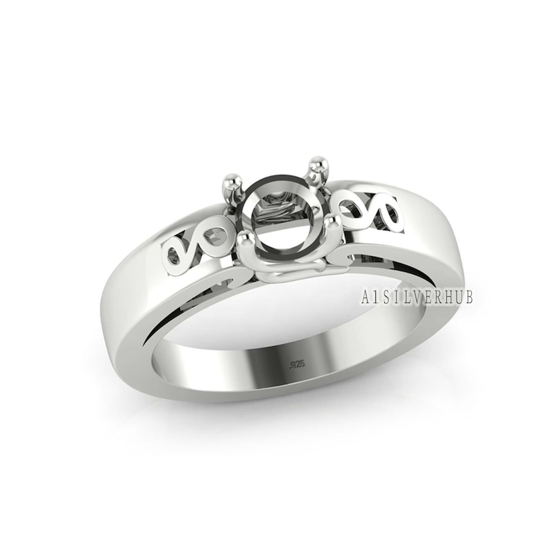 Silver Ring Settings - Etsy