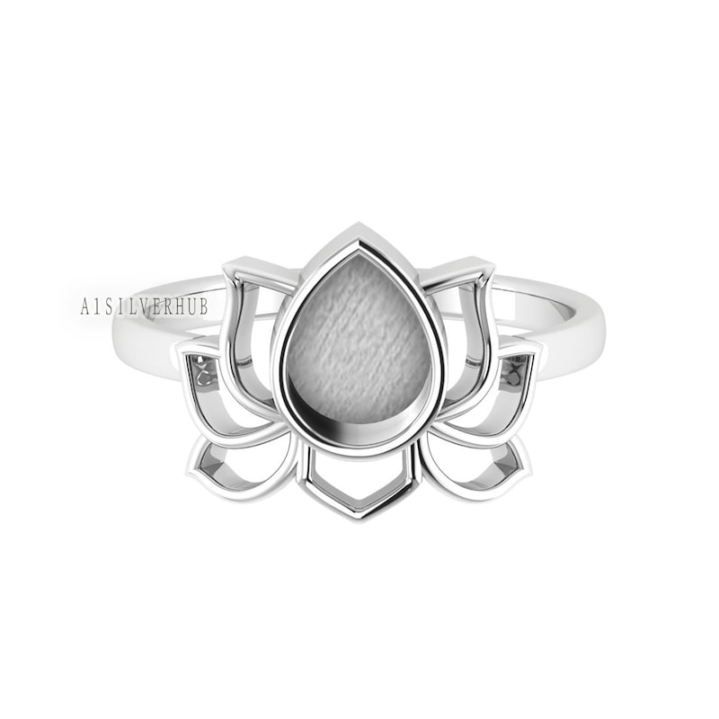 Lotus Flower Ring - Etsy