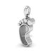 925 Sterling Silver Baby Foot Blank Bezel Pendant Setting, Good for ...