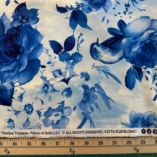 Bluebird Fabric - Etsy