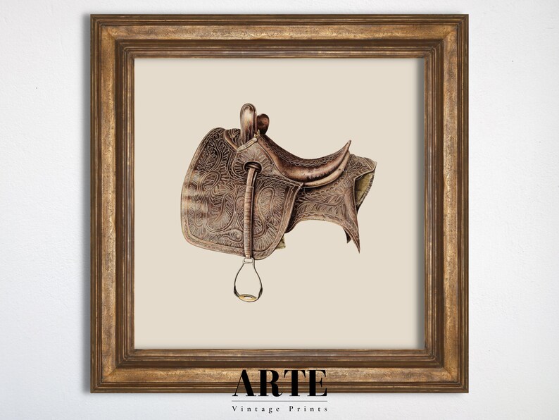 Vintage Equestrian Art Gallery Wall of 9 Cowboy Decor Horse - Etsy