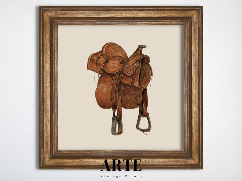 Vintage Equestrian Art Gallery Wall of 9 Cowboy Decor Horse - Etsy