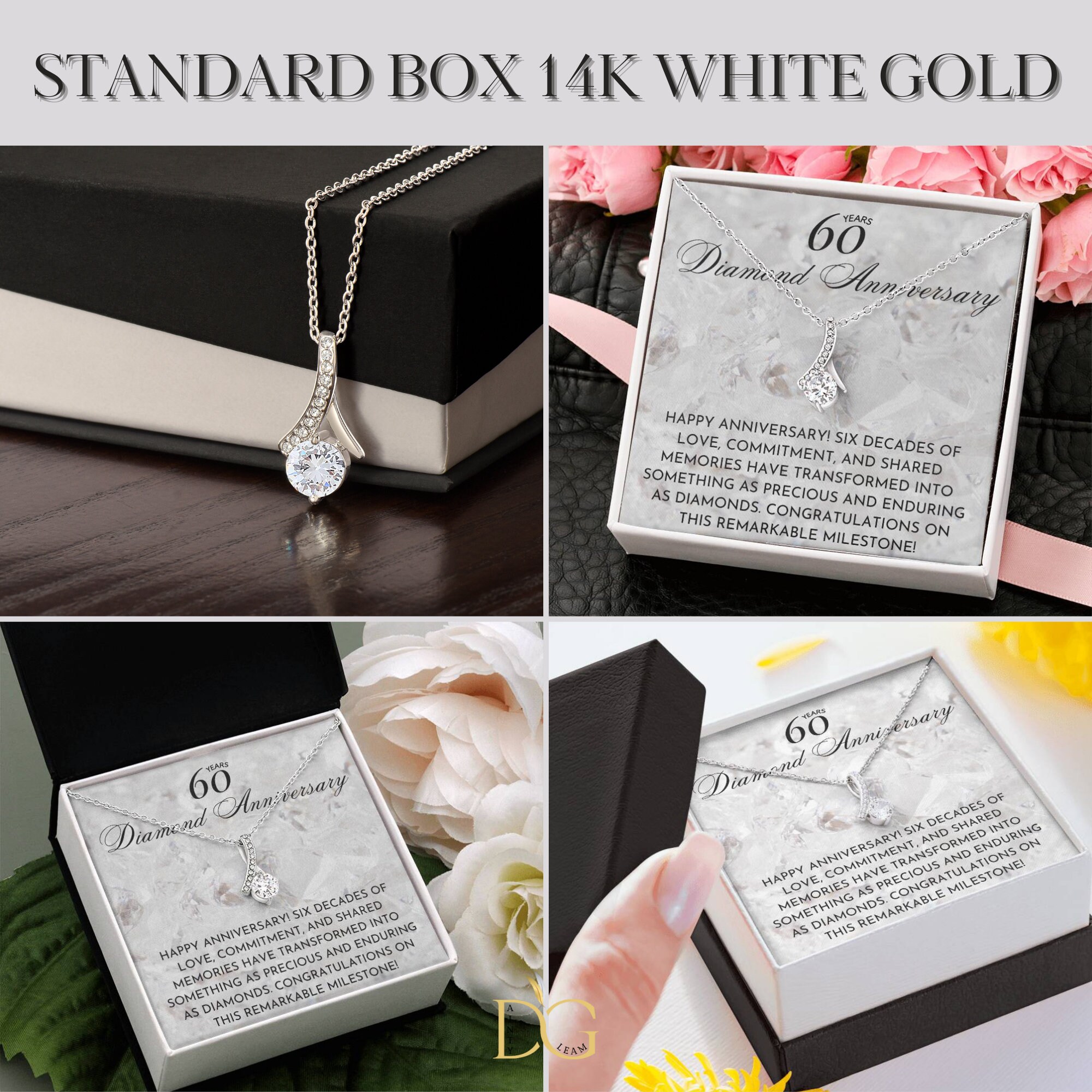 60th Wedding Anniversary Gift, 60 Years Wedding Anniversary Couple Gift ...