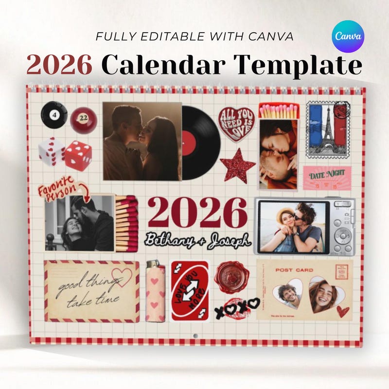 Retro Calendar - Etsy