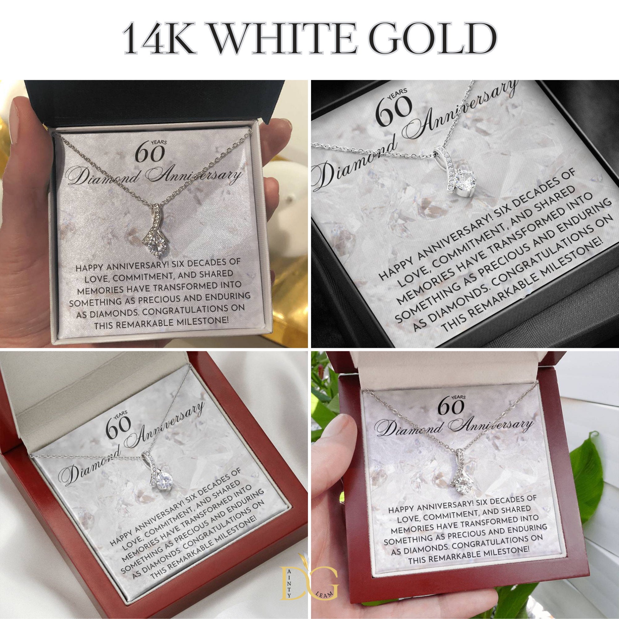 60th Wedding Anniversary Gift, 60 Years Wedding Anniversary Couple Gift ...