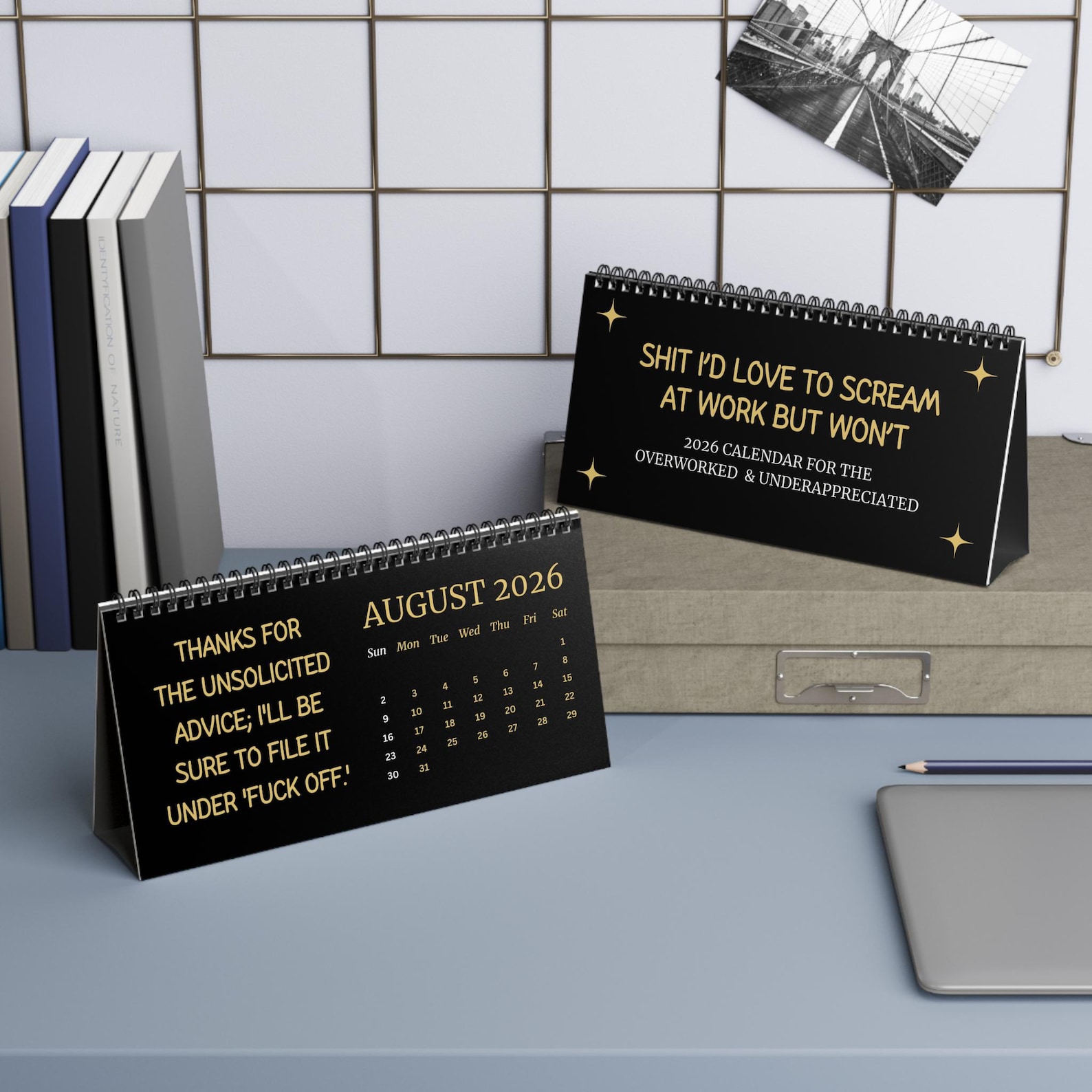 2026 Swear Word Desk Calendar – Funny Office Gift for Coworkers ...
