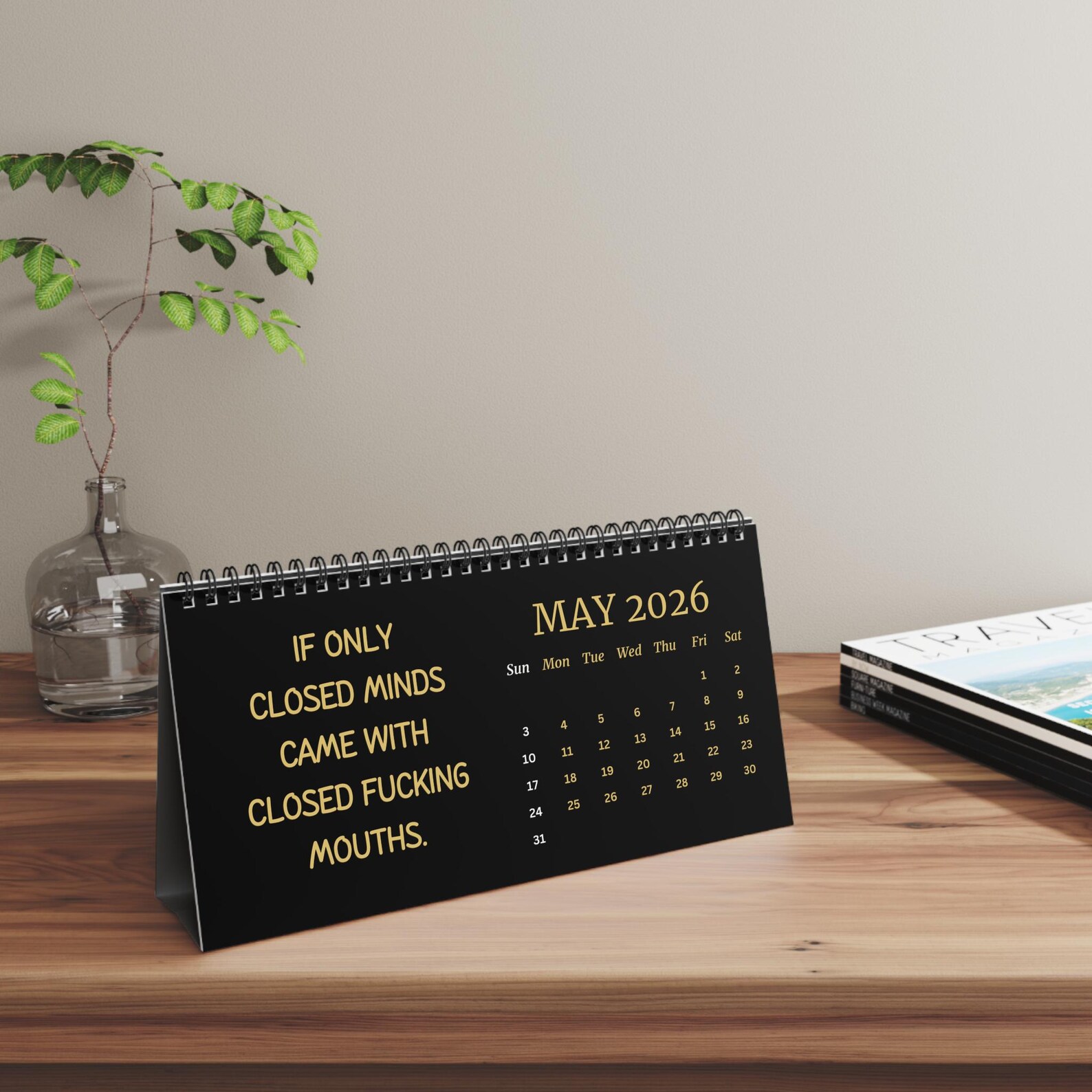 2026 Swear Word Desk Calendar – Funny Office Gift for Coworkers ...