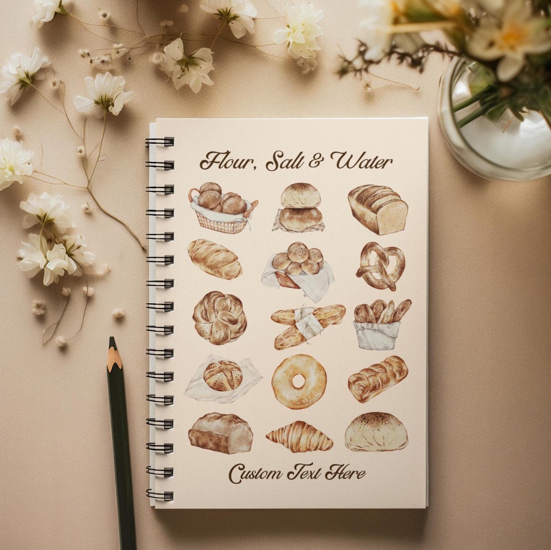 Bread Baker Journal, Bread Chart Journal, Baking Gift for Foodie ...