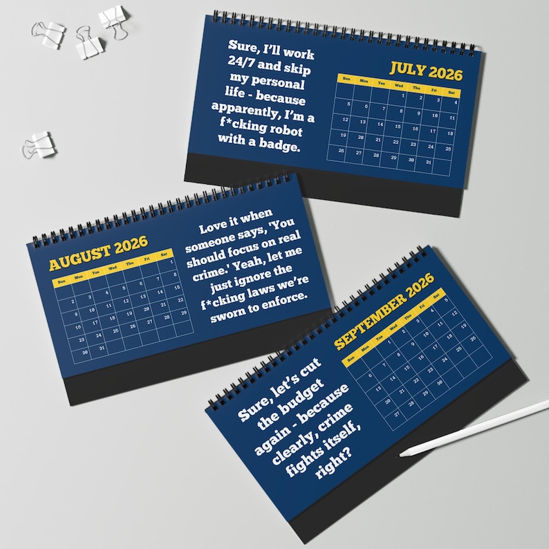 2026 Chief of Police Funny Desk Calendar, Police Chief Gift, Precinct ...
