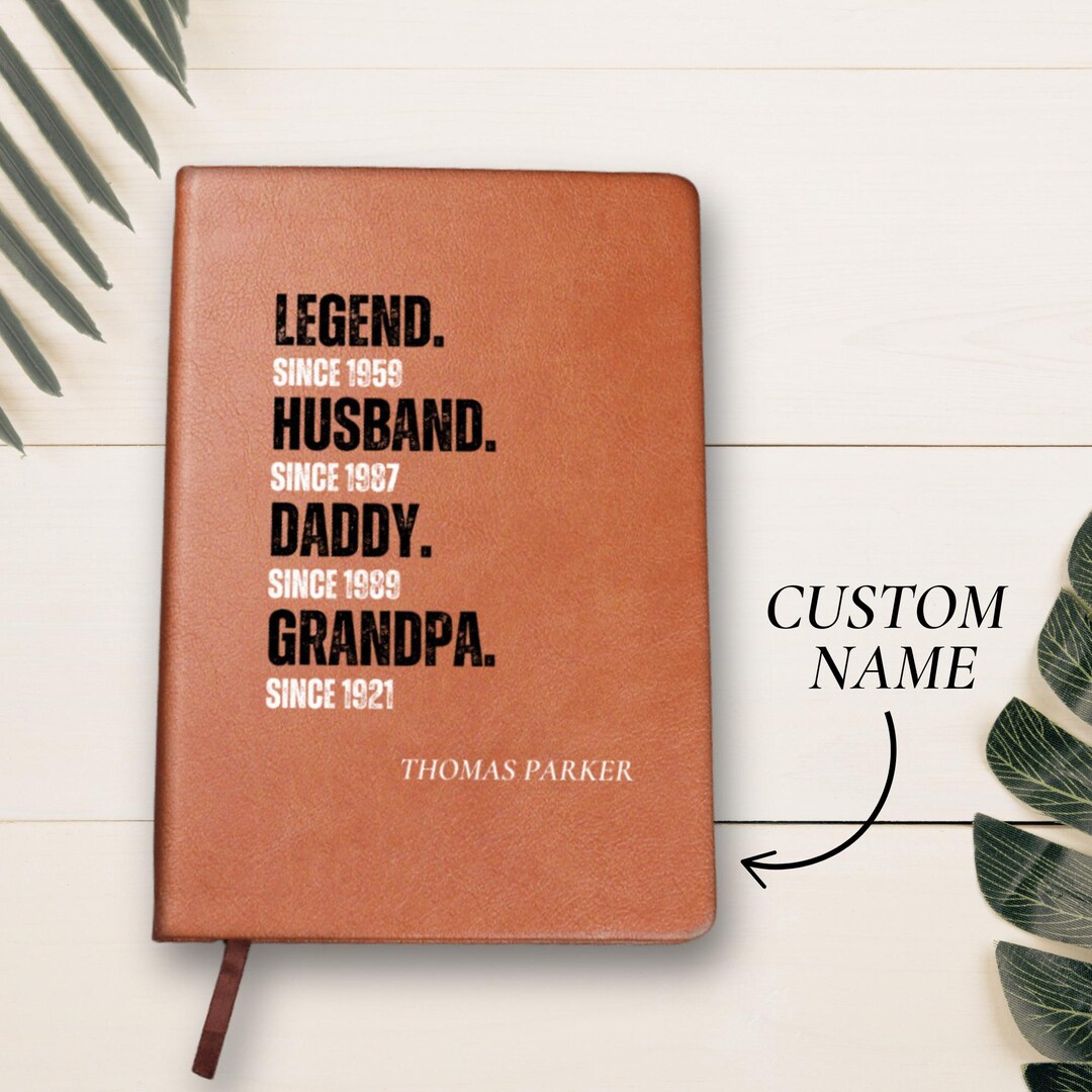 Legend Husband Daddy Grandpa Custom Name Journal, Gifts for Grandfather ...