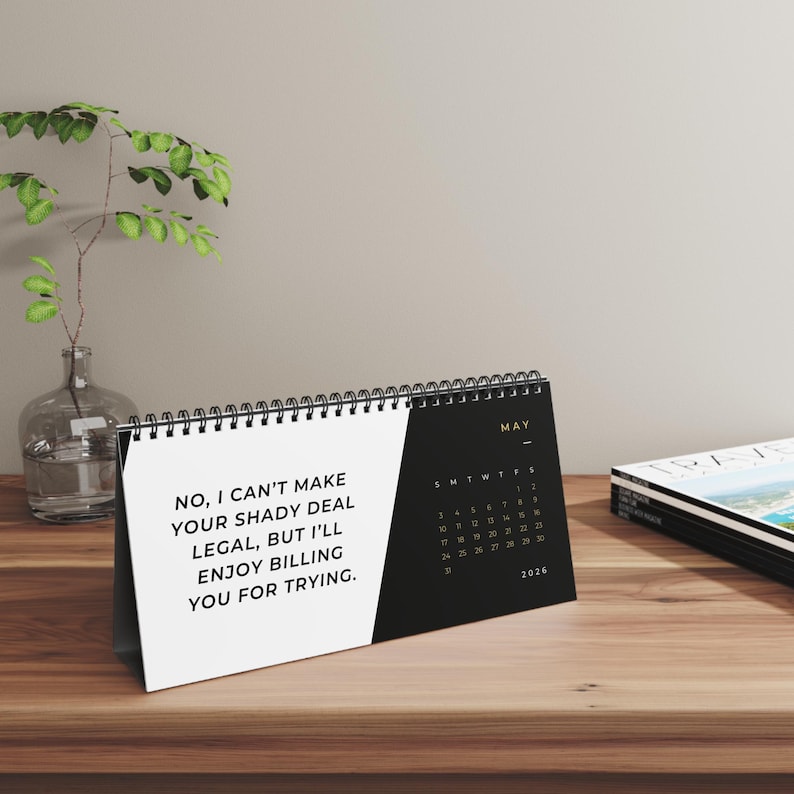 2026 Funny Lawyer Desk Calendar, Sarcastic Gifts, Gag Gift for Lawyer ...