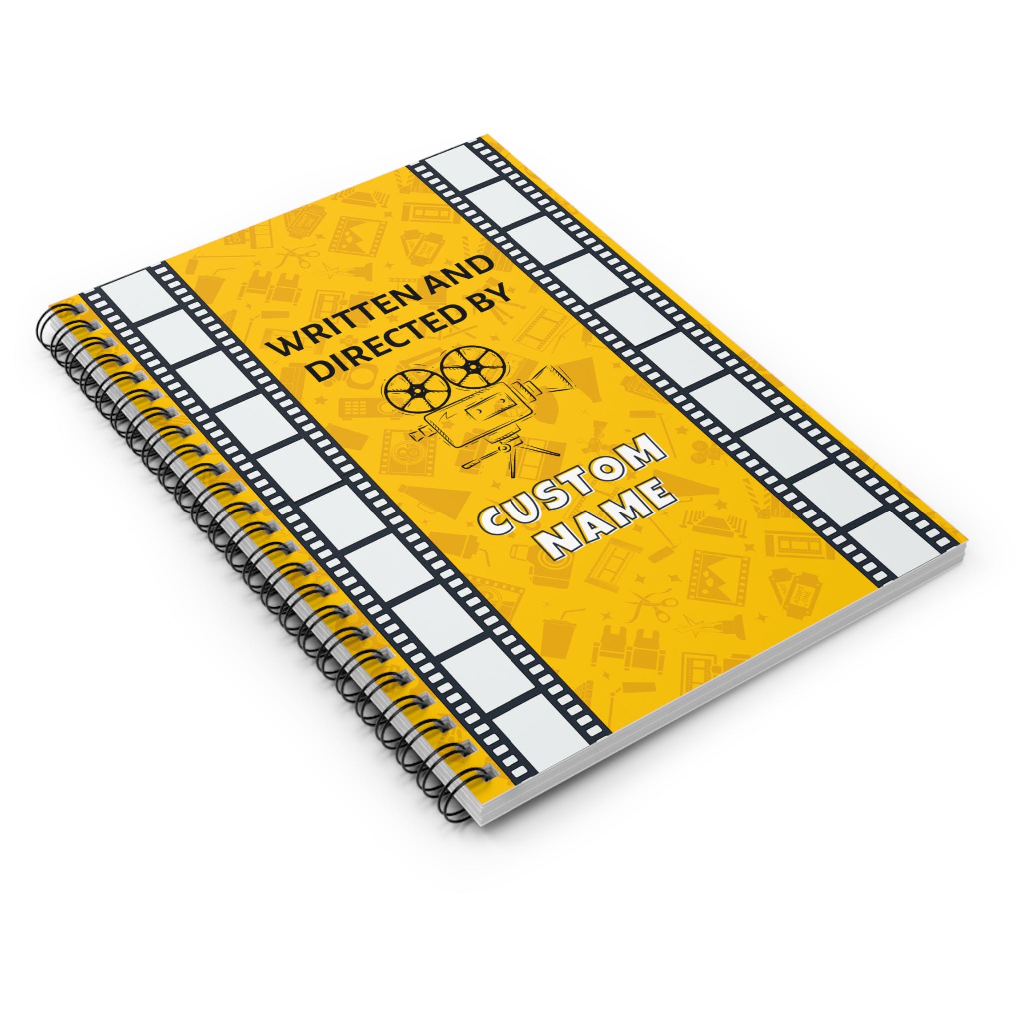 Written and Directed by Journal, Custom Film Buff Gift, Personalized ...