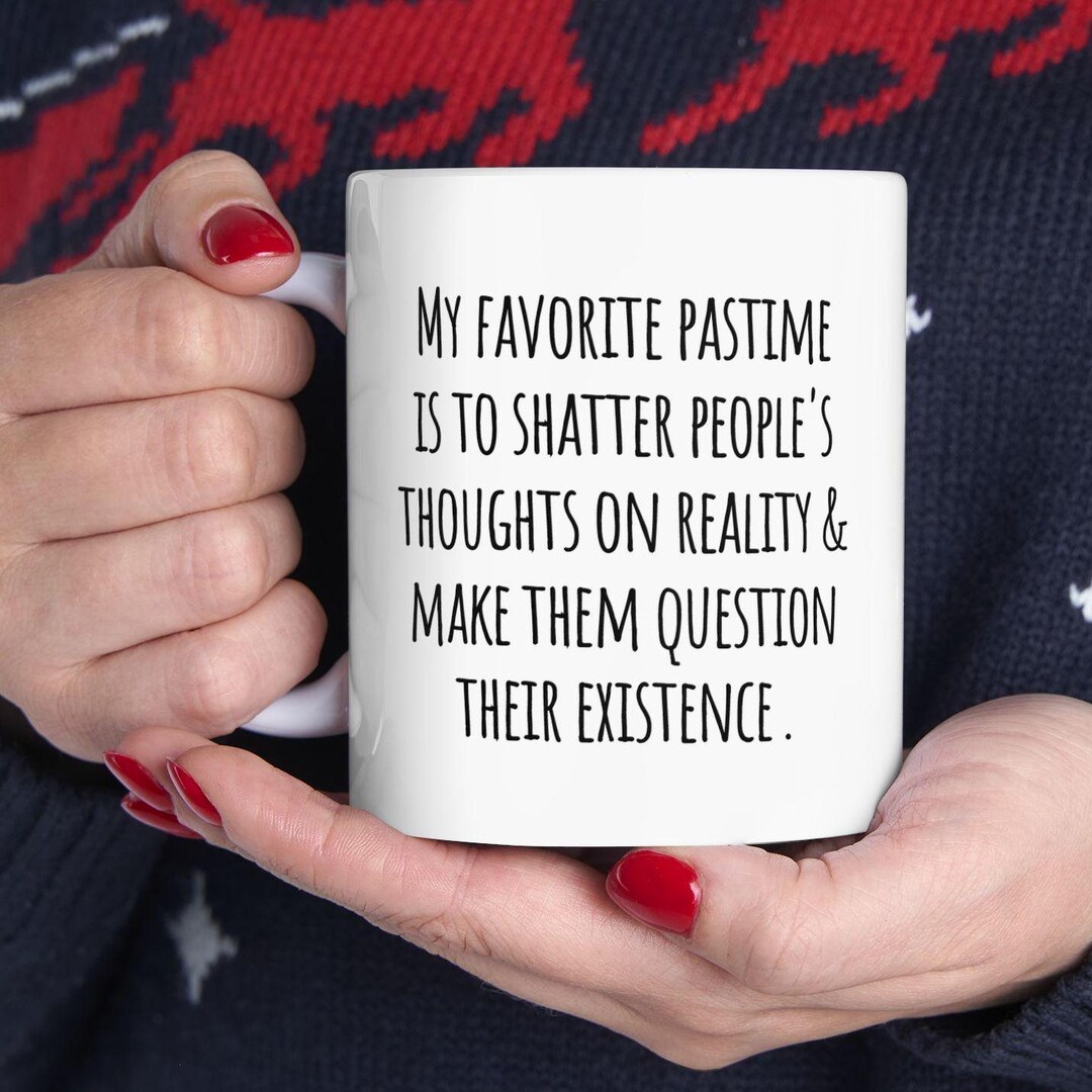 Intellectual Conversation Starter Coffee Mug, Deep Thinkers Thought ...