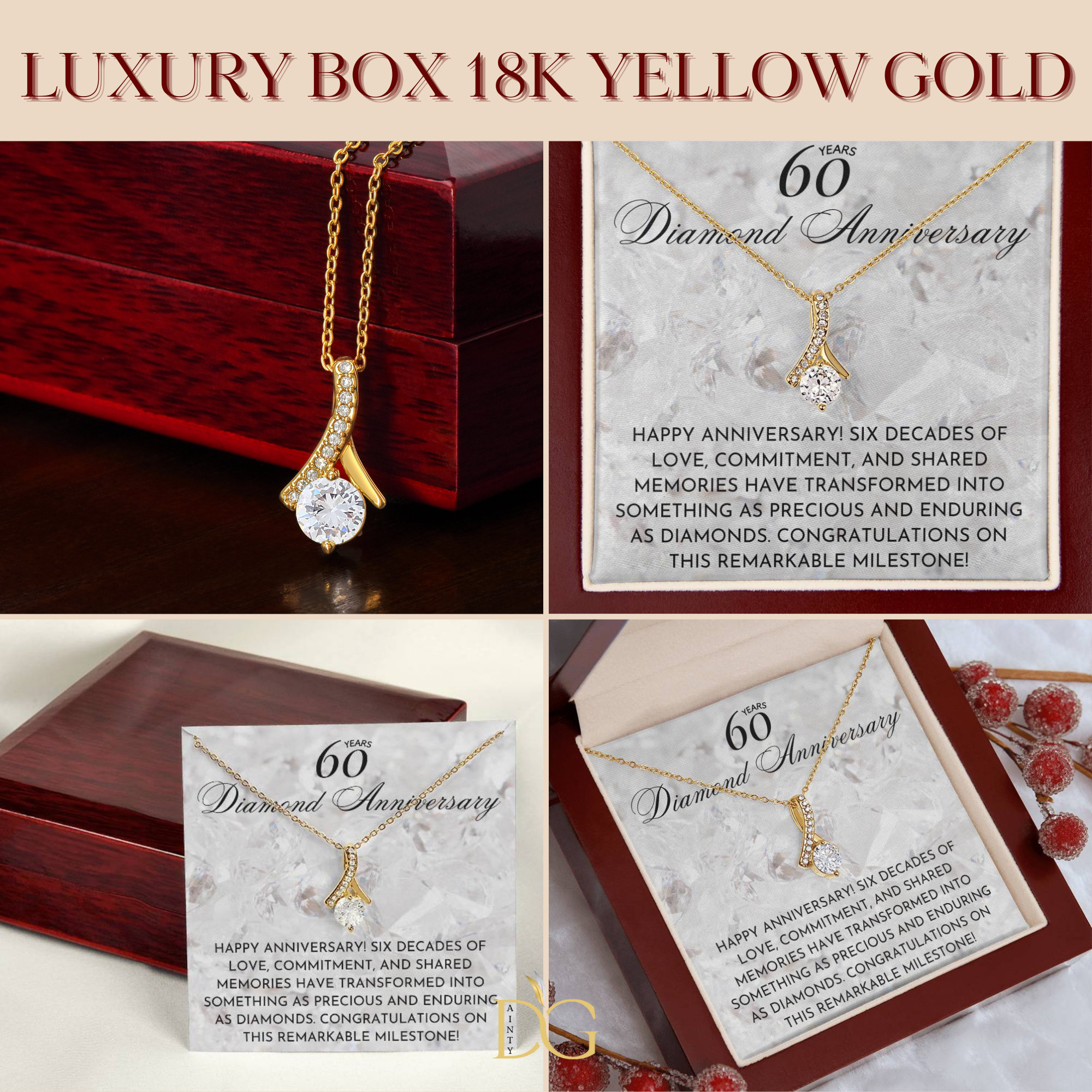 60th Wedding Anniversary Gift, 60 Years Wedding Anniversary Couple Gift ...