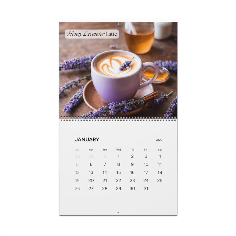 2025 Wall Calendar, Coffee Lover Calendar, Coffee Inspired Calendar ...
