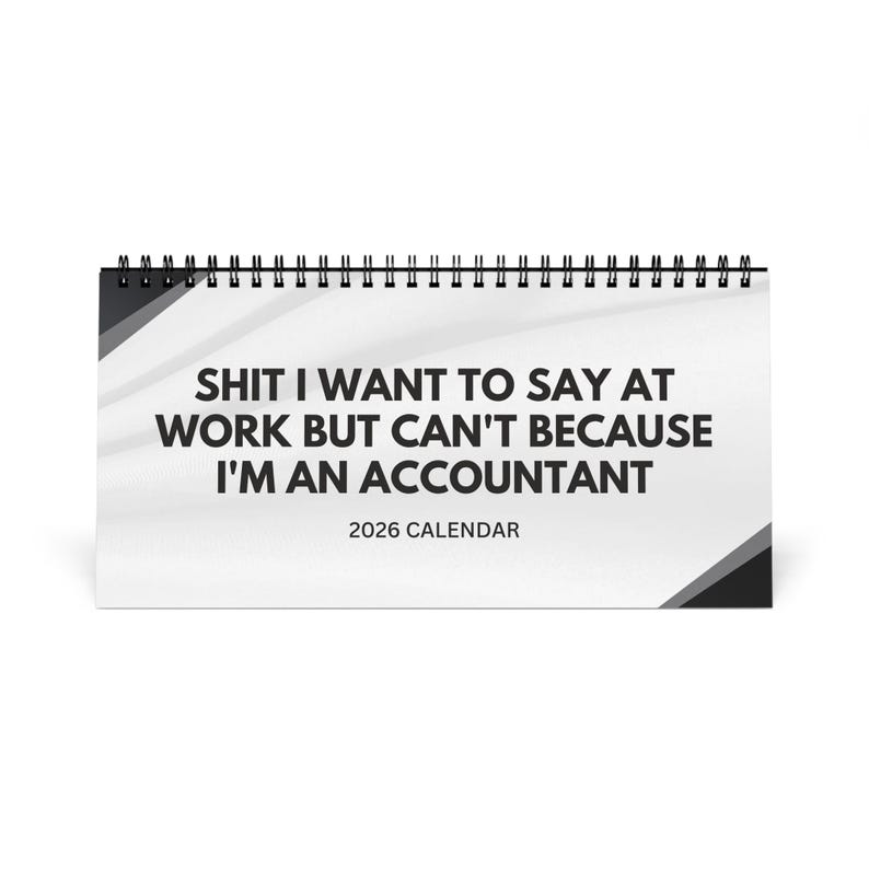 2026 Desk Calendar for Accountants | Funny Accountant Gift | Calendar ...