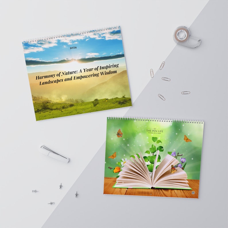 Nature-inspired 2024 Wall Calendar, Motivational and Inspirational ...