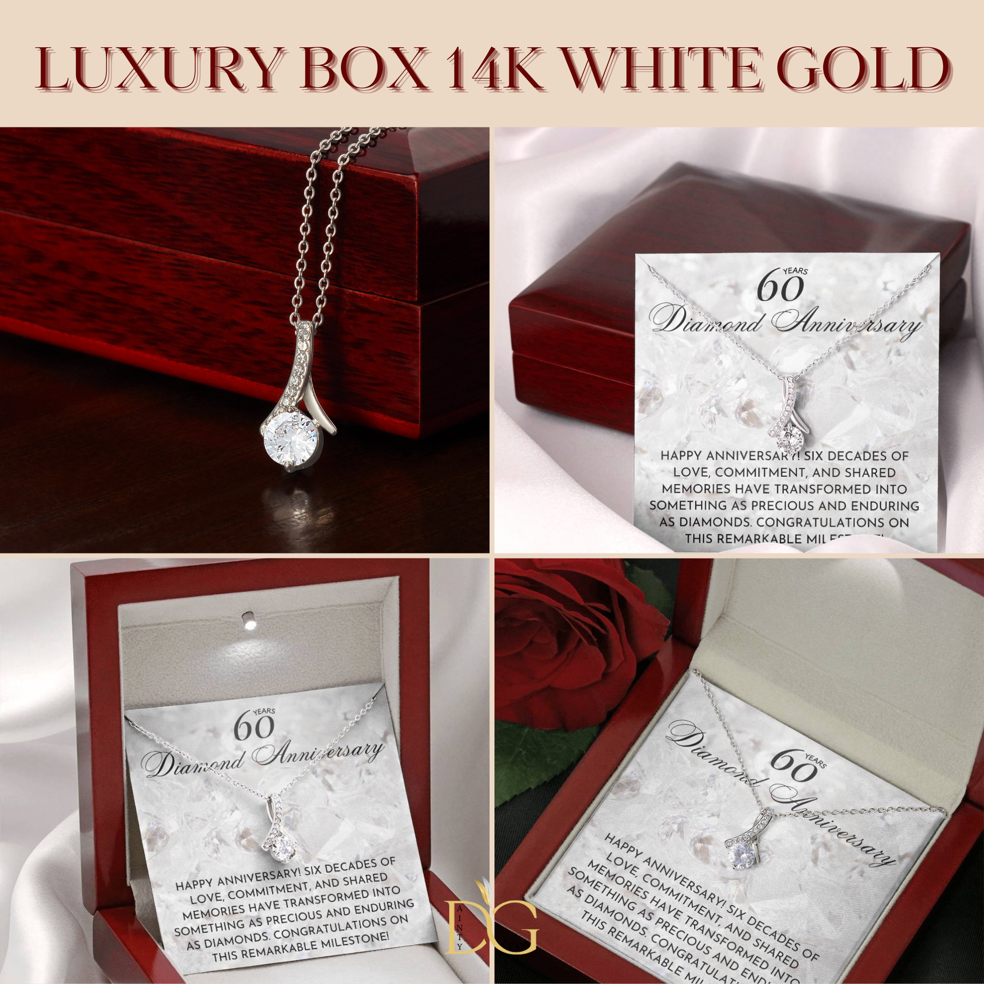 60th Wedding Anniversary Gift, 60 Years Wedding Anniversary Couple Gift ...