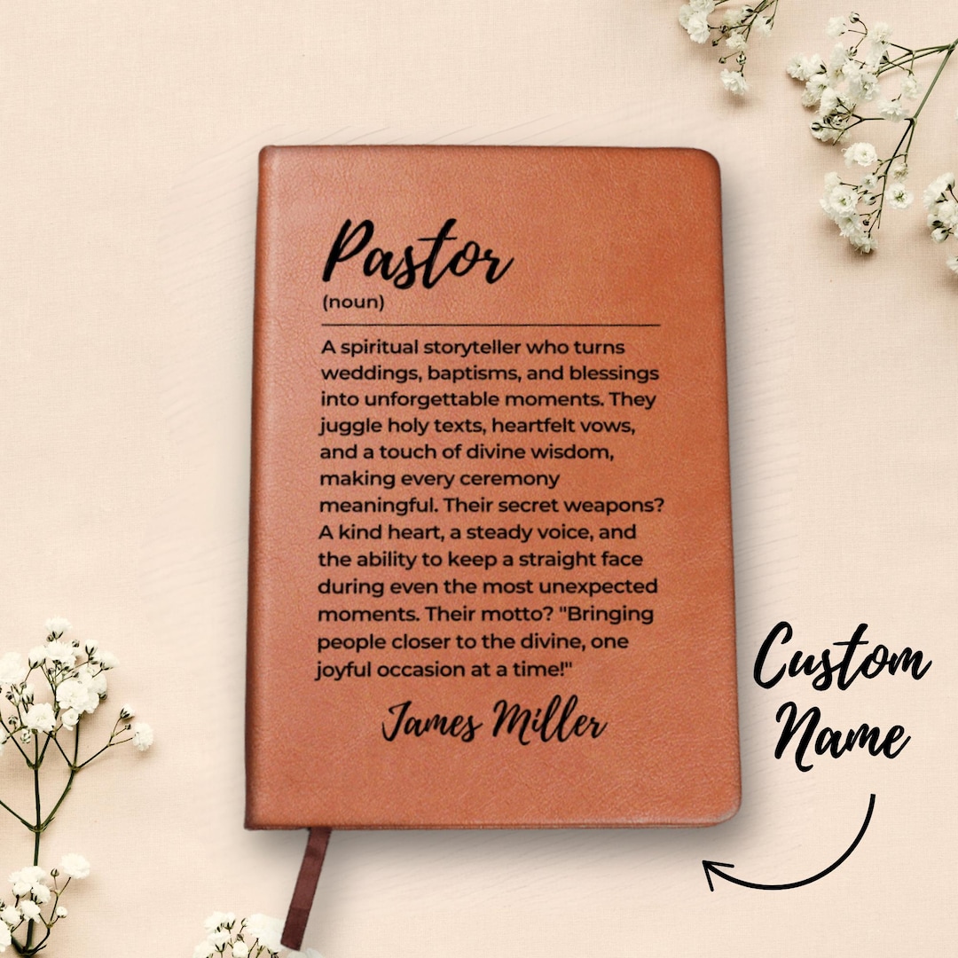 Personalised New Pastor Journal Gift, Ordination Gift, Ordained New ...