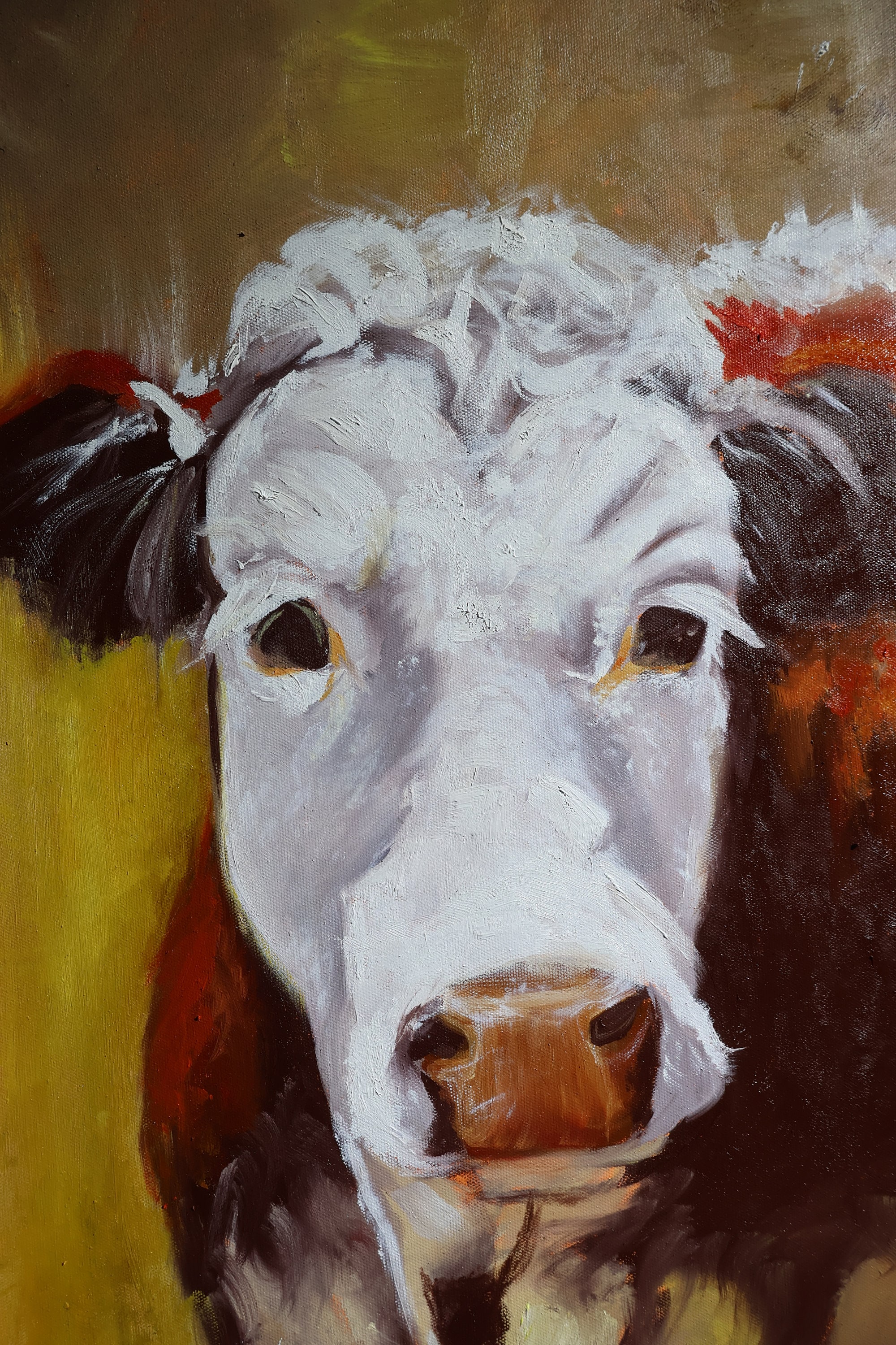 Dairy Cow Painting Cow Art Cattle Art Holstein Friesian Cow Cow Gifts ...