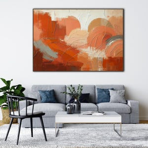 3D Terracotta Texture Painting Minimalist Abstract Art Terracotta ...
